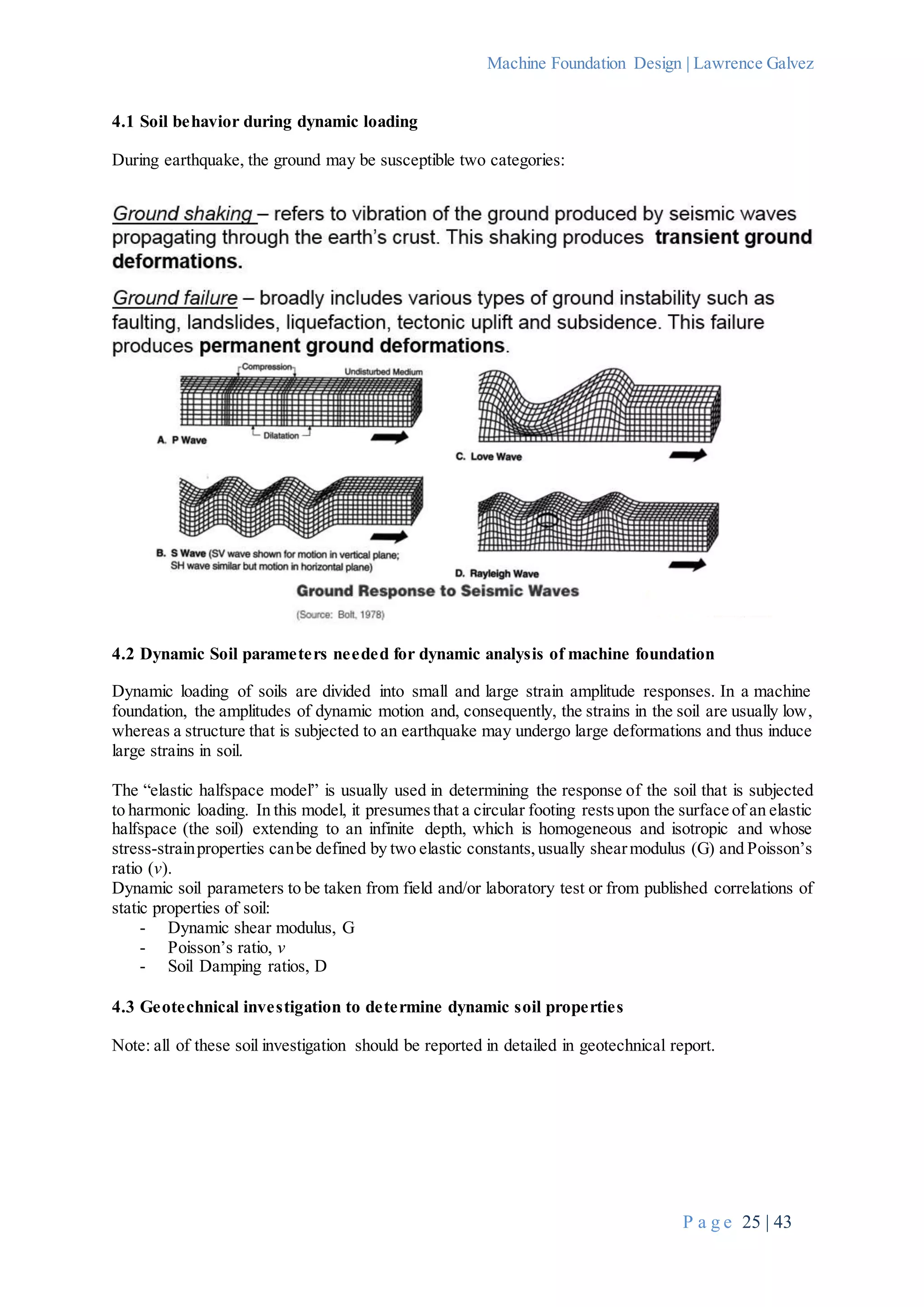 Machine Foundation Design - An Introduction | DOCX