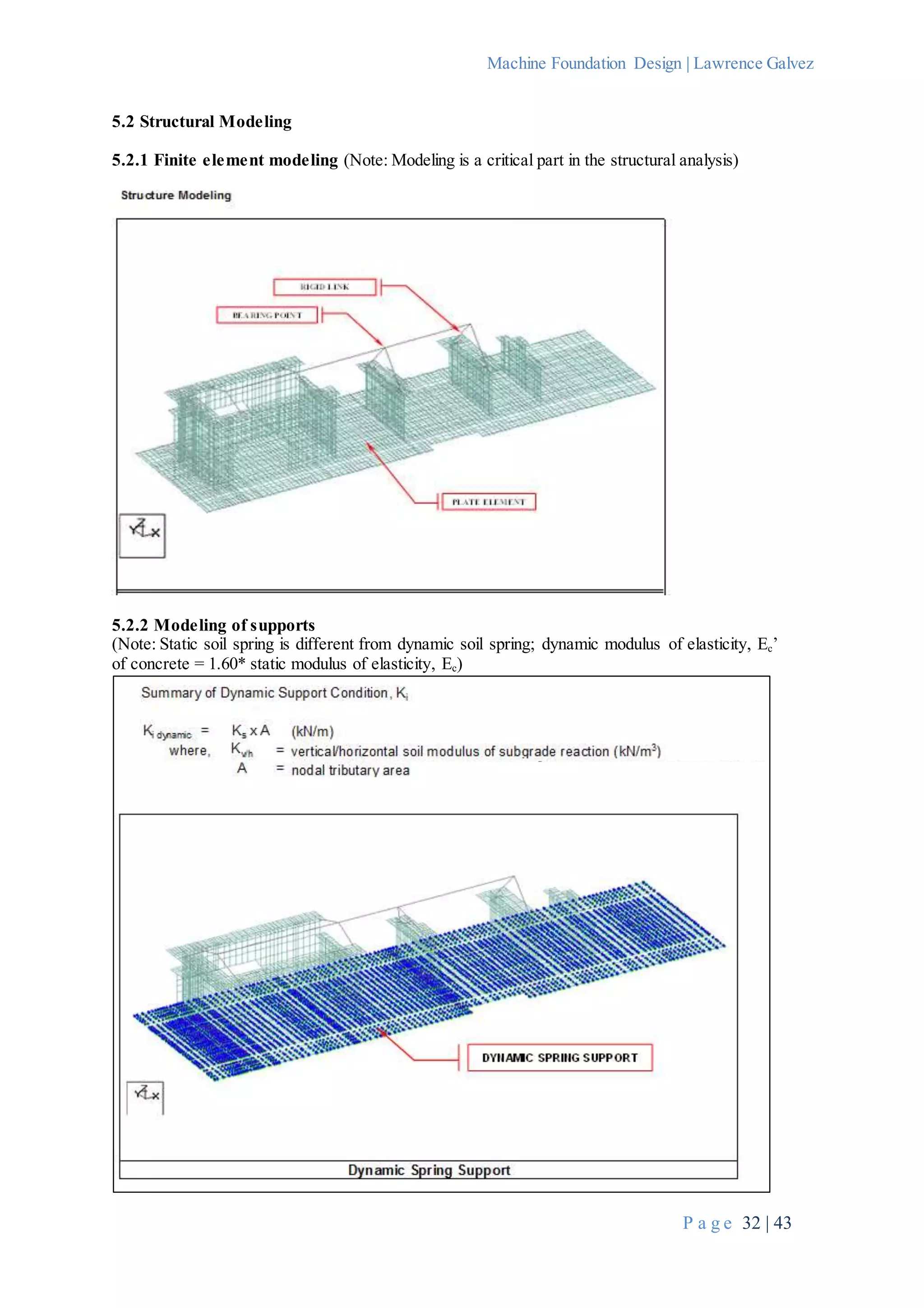 Machine Foundation Design - An Introduction | DOCX