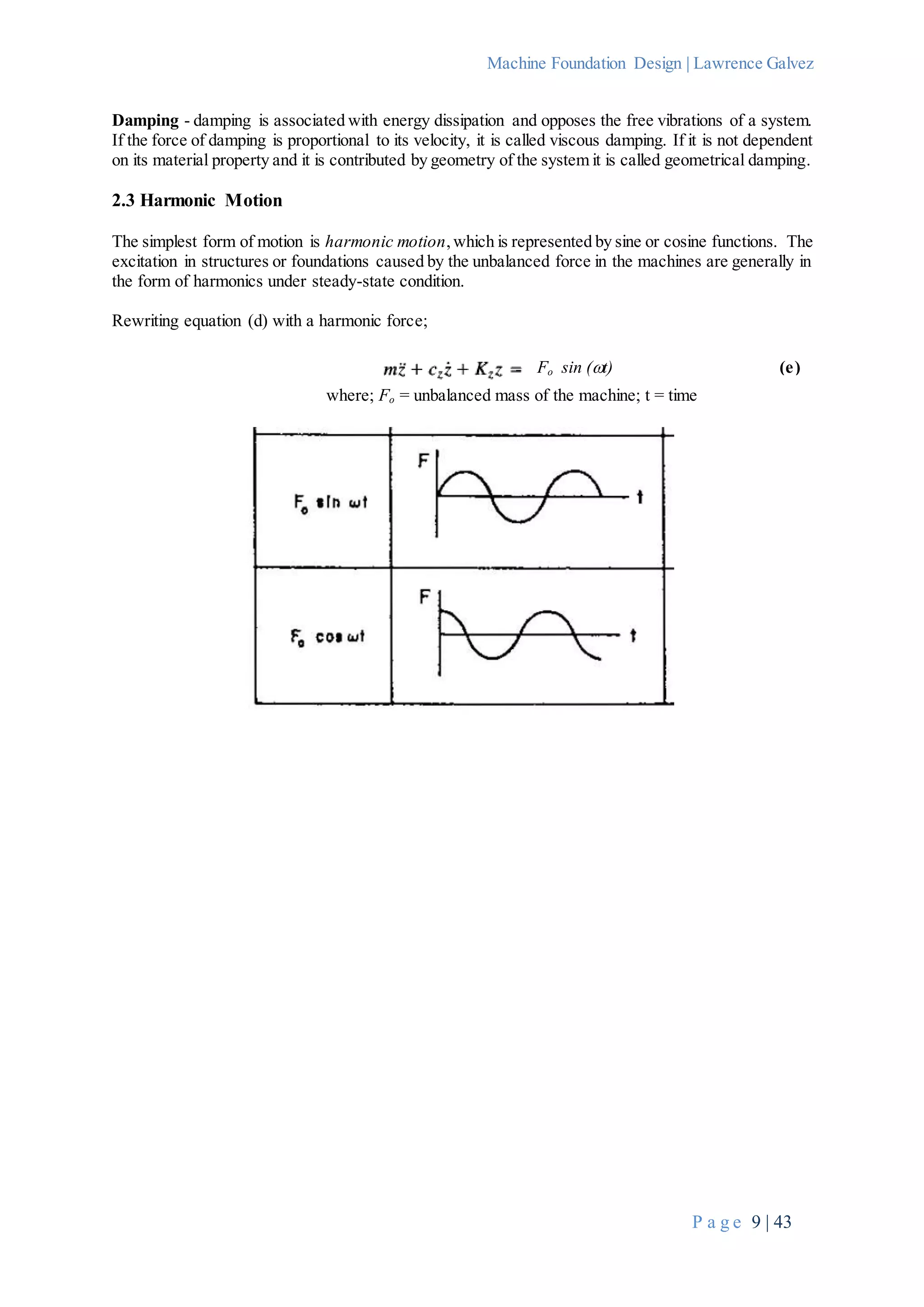 Machine Foundation Design - An Introduction | DOCX