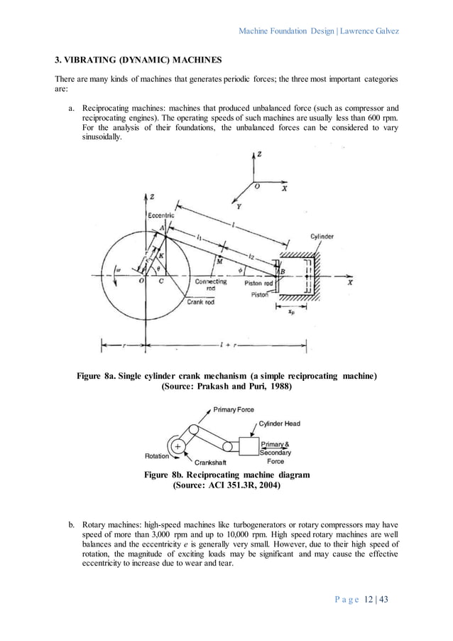 Machine Foundation Design - An Introduction | DOCX | Civil Engineering ...