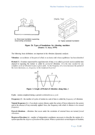 Machine Foundation Design - An Introduction | DOCX