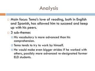 EdgarHernandezEnglishLanguageLearnerCastStudy | PDF