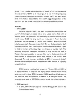 A STUDY ON FINANCIAL PERFORMANCE OF OIL AND NATURAL GAS CORPORATION ...