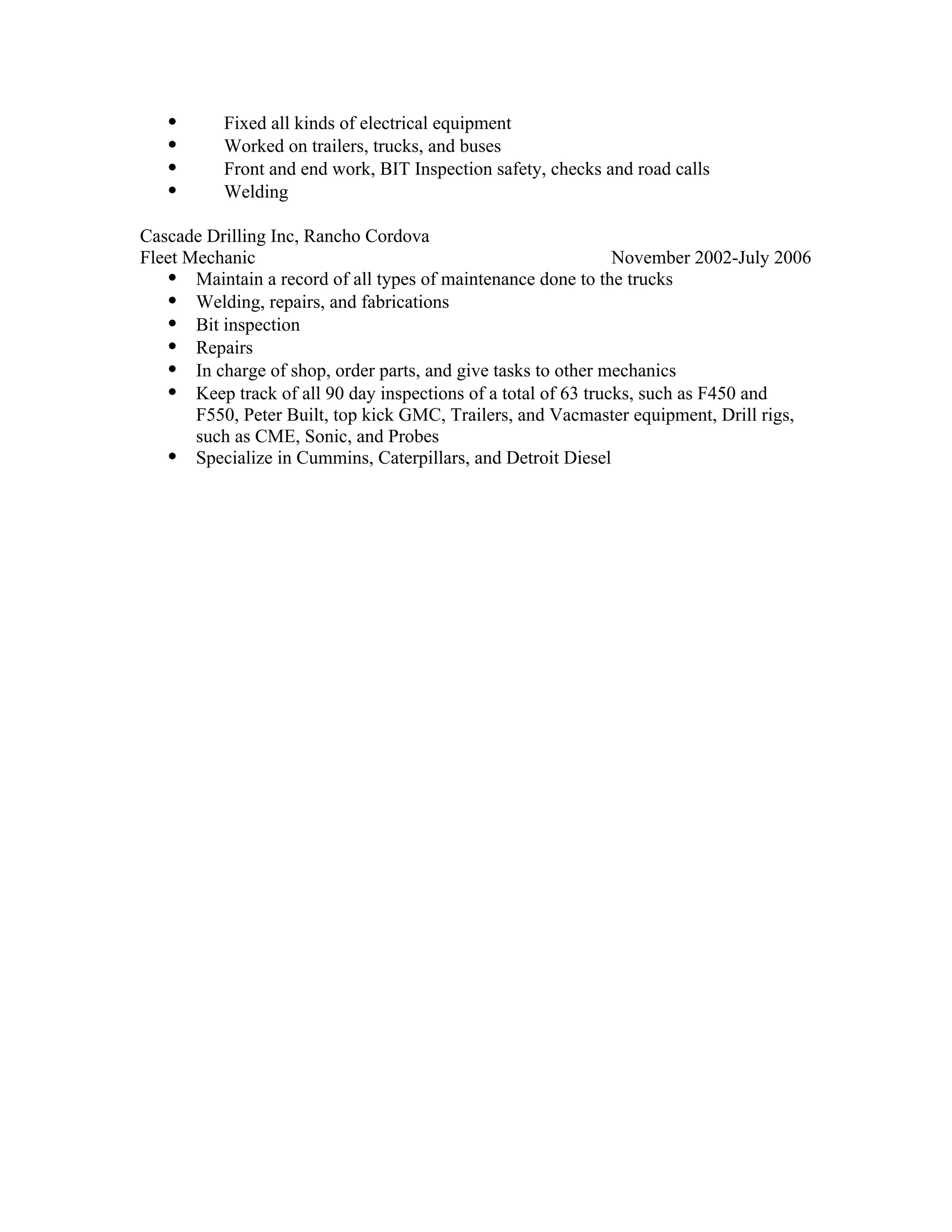 NOR RESUME 1 | PDF