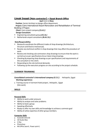 TAMER cv | PDF