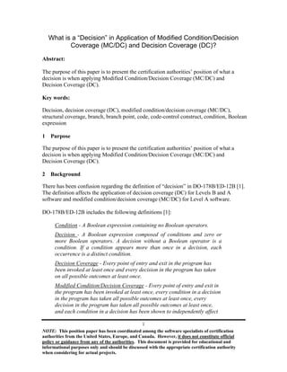 mcdc full explanation | PDF