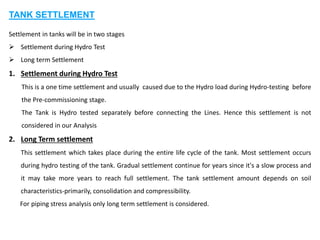 Stress analysis of storage tank piping - Jeba Anand | PPTX