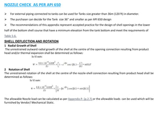 Stress analysis of storage tank piping - Jeba Anand | PPTX