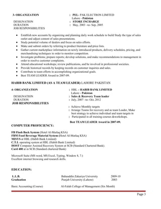 Aafaq CV | DOC