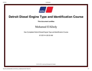 Detroit Engine Type and Identification | PPT