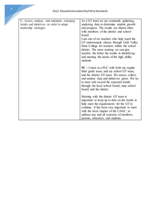 ISLLC Standards | PDF