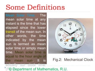 Presentation on Equation of time | PPTX