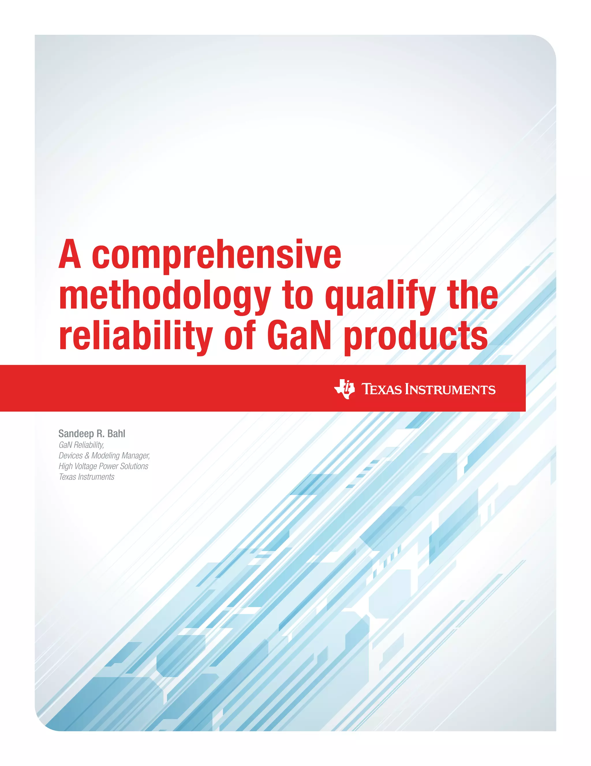 GaN-reliability-whitepaper-TI-Sandeep-Bahl-2015 | PDF