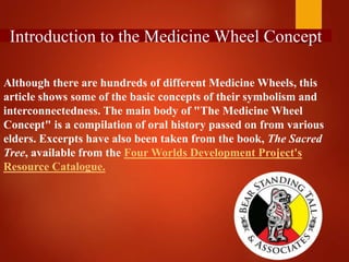 Introduction to the Medicine Wheel October2016 | PPTX