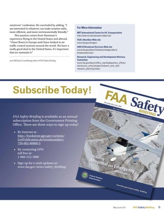 MayJun2011 FAA Safety Briefing | PDF