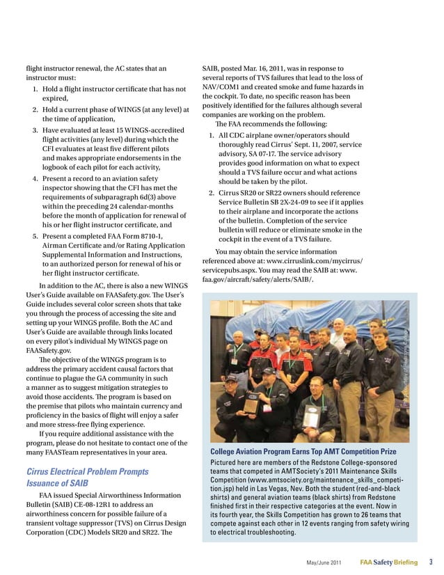 MayJun2011 FAA Safety Briefing | PDF