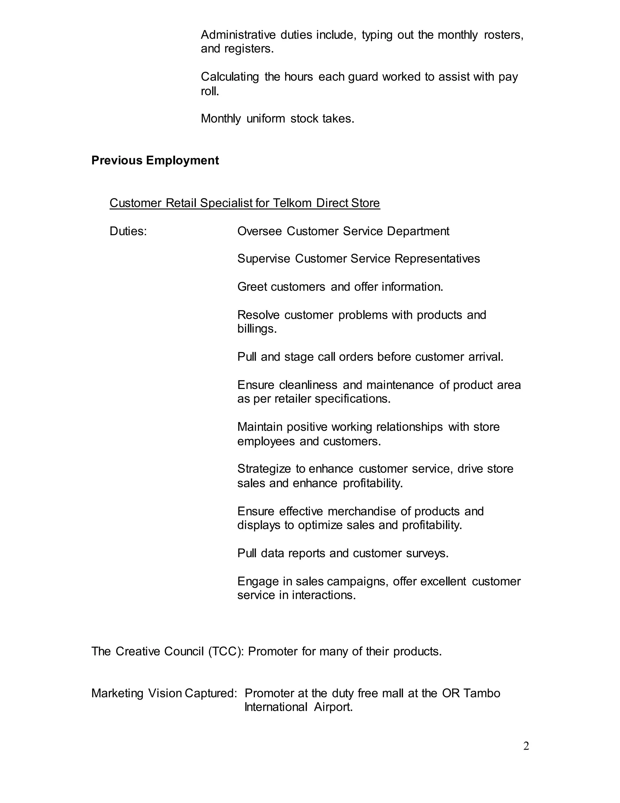 CURRICULUM VITAE OF OLWETHU MSHUMPELA | DOCX