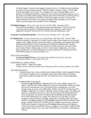 RTW_Rresume2016_Tech_Chronological_v1 | PDF