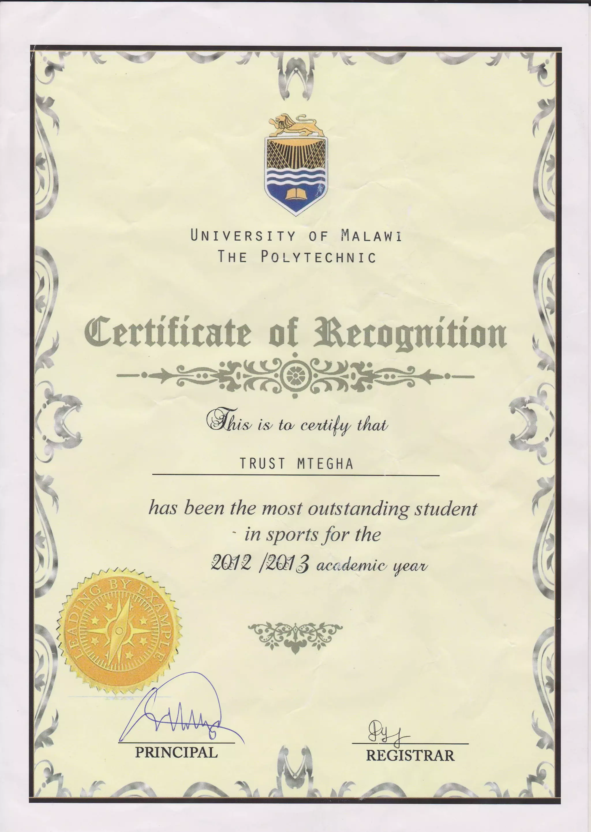 BEST ATHLETE CERTIFICATE | PDF