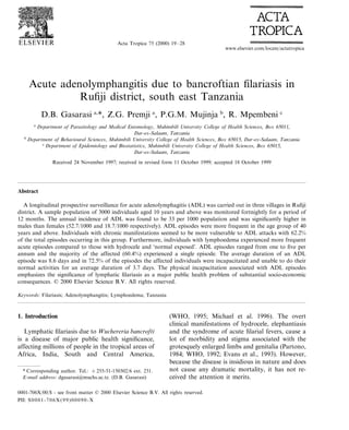 Research papers -Elephantiasis | PDF | Infectious Diseases | Diseases and Conditions