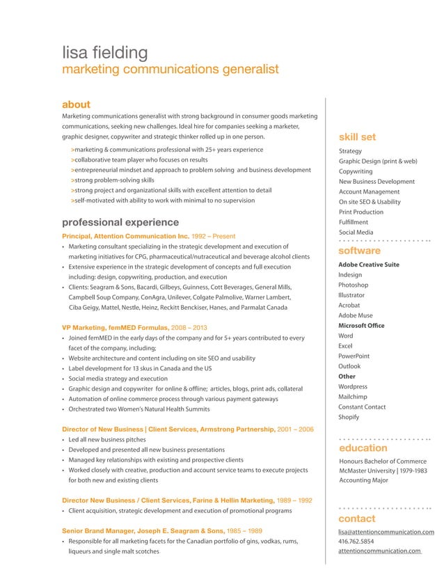 LisaFielding resume career | PDF