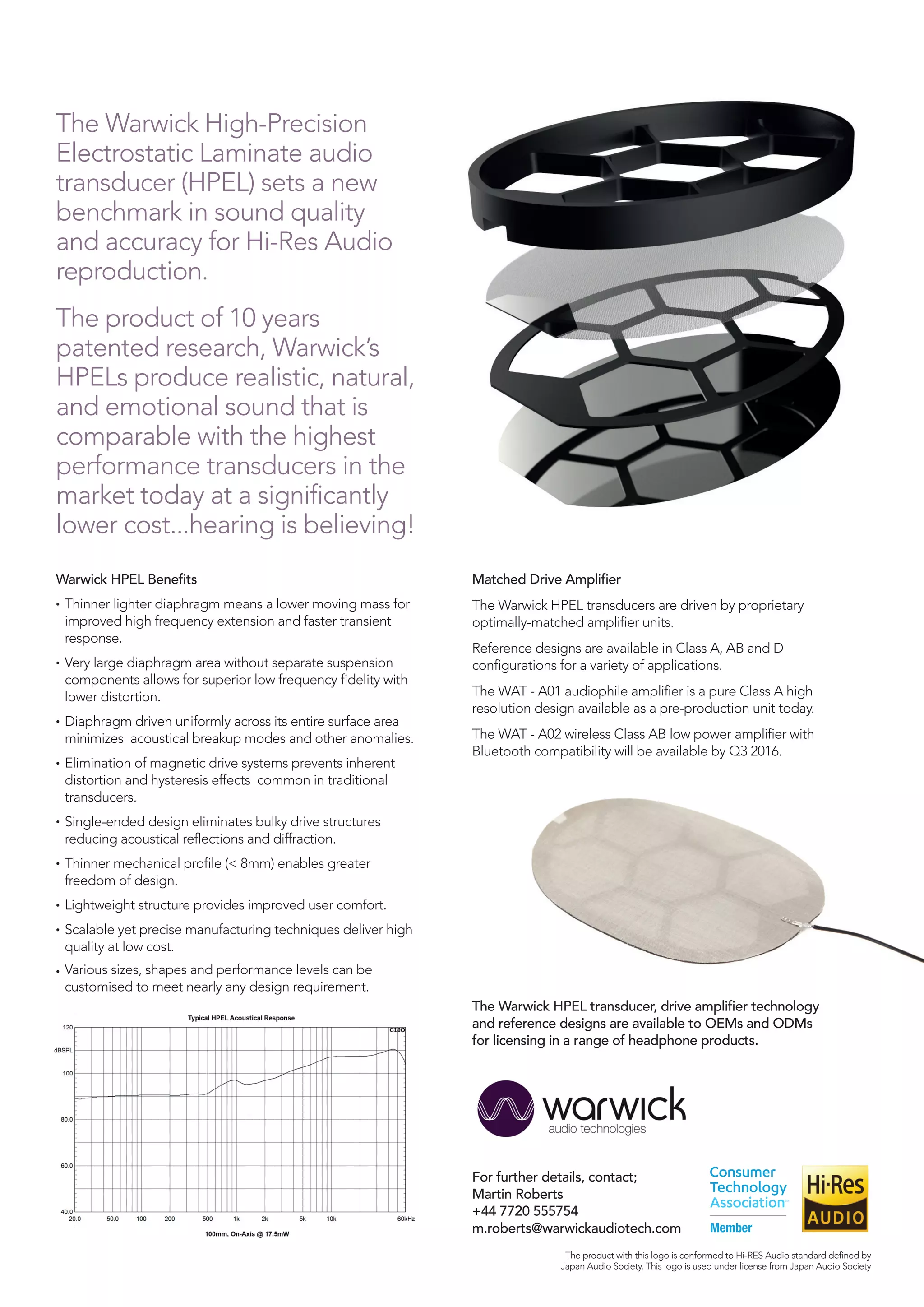 Warwick Audio Technologies - Hi-Res Transducers (Dec15).PDF