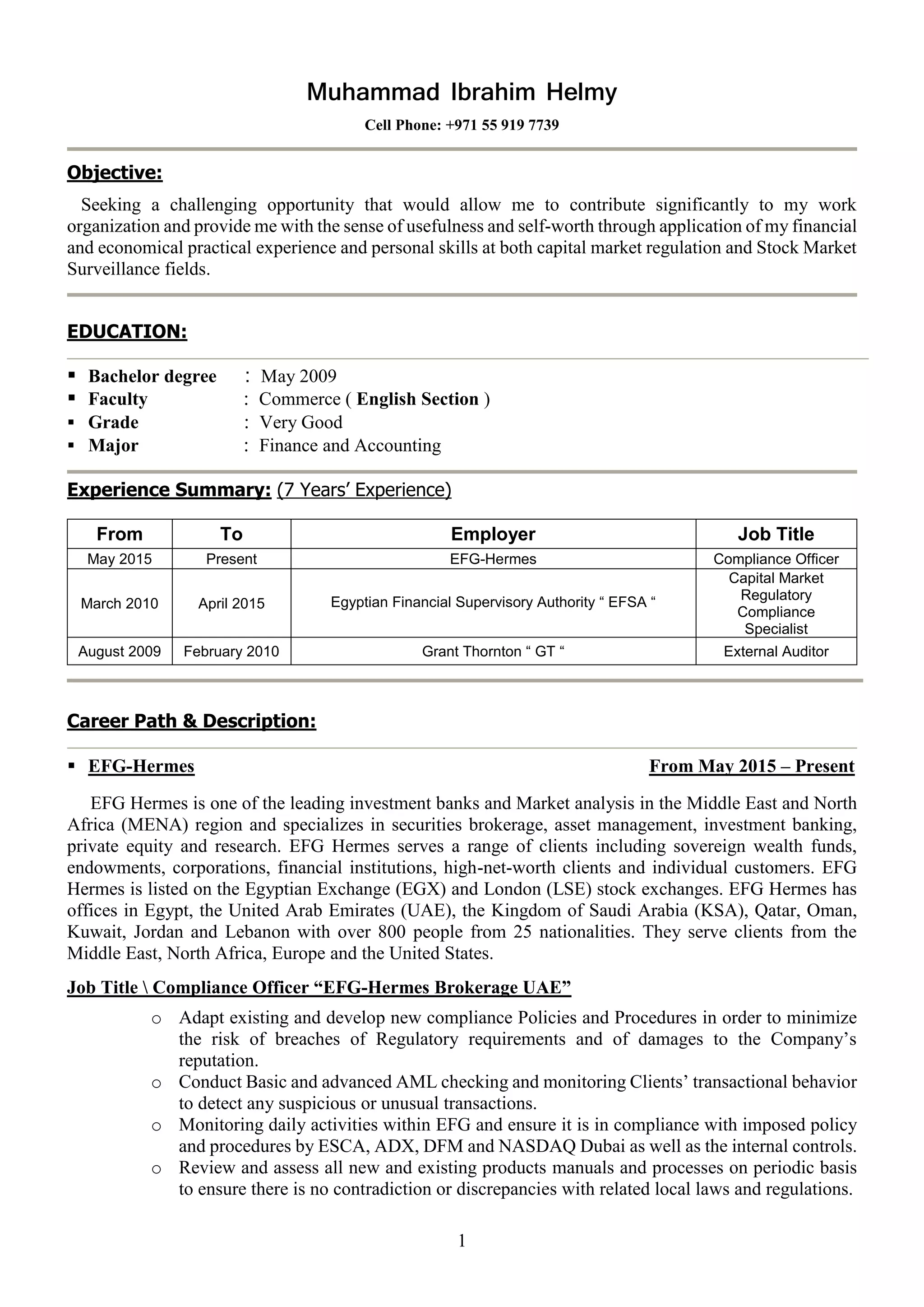 Muhamad Ibrahim - CV | PDF