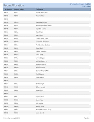 Flotel Room Availability | PDF | Hotel Properties | Real Estate