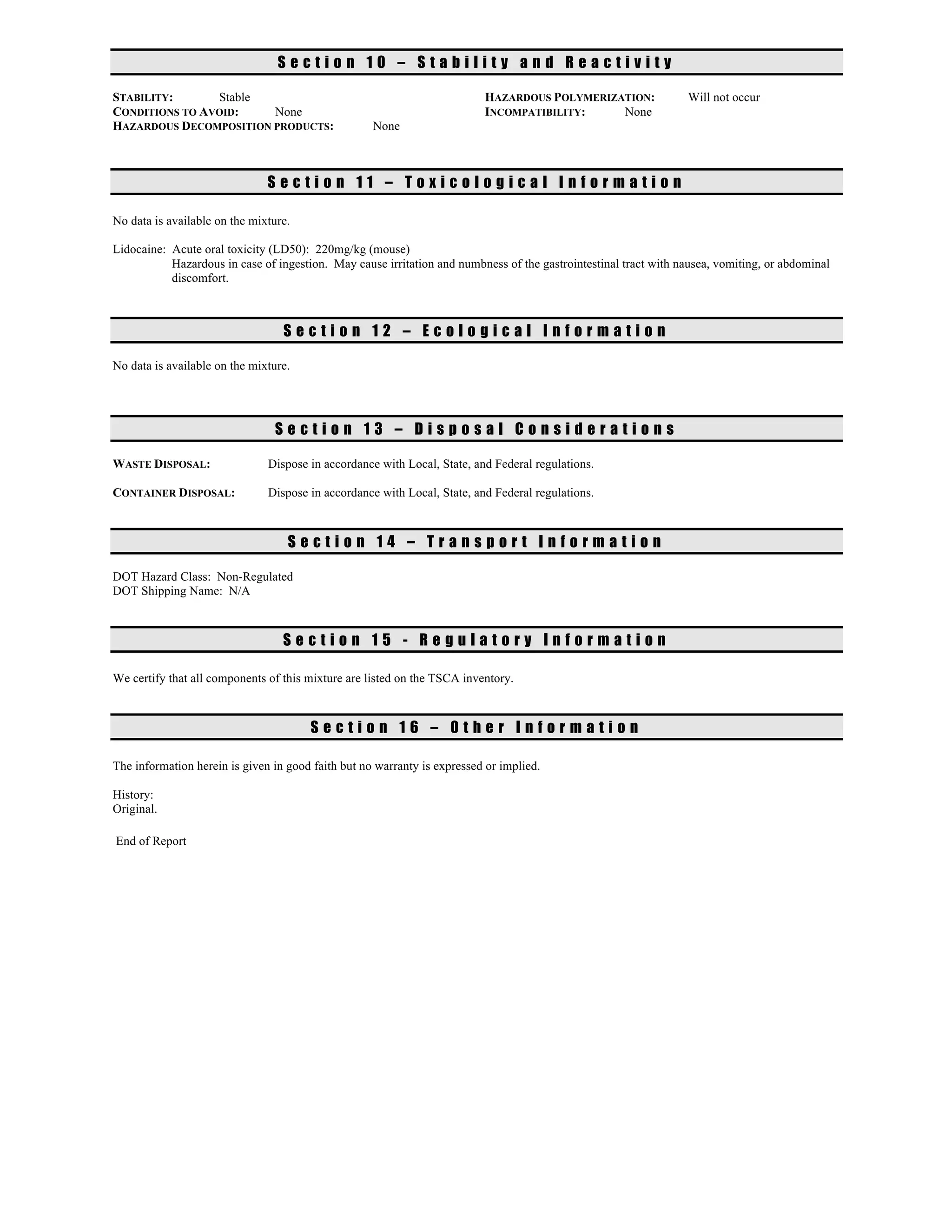 NeuroMed7 Topical Anesthetic MSDS | PDF
