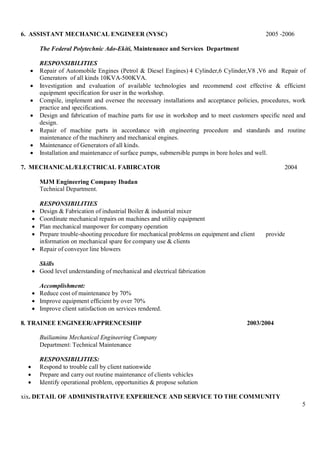 ADEWUYI REUBEN ADEBARE CV | PDF