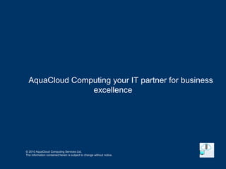 AquaCloudComputingServices | PPT