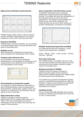 DSE-Wire quality test instrument catalog | PDF