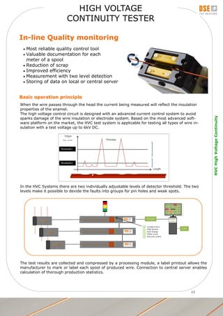 DSE-Wire quality test instrument catalog | PDF