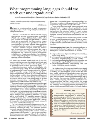 Scales02WhatProgrammingLanguagesShouldWeTeachOurUndergraduates | PDF