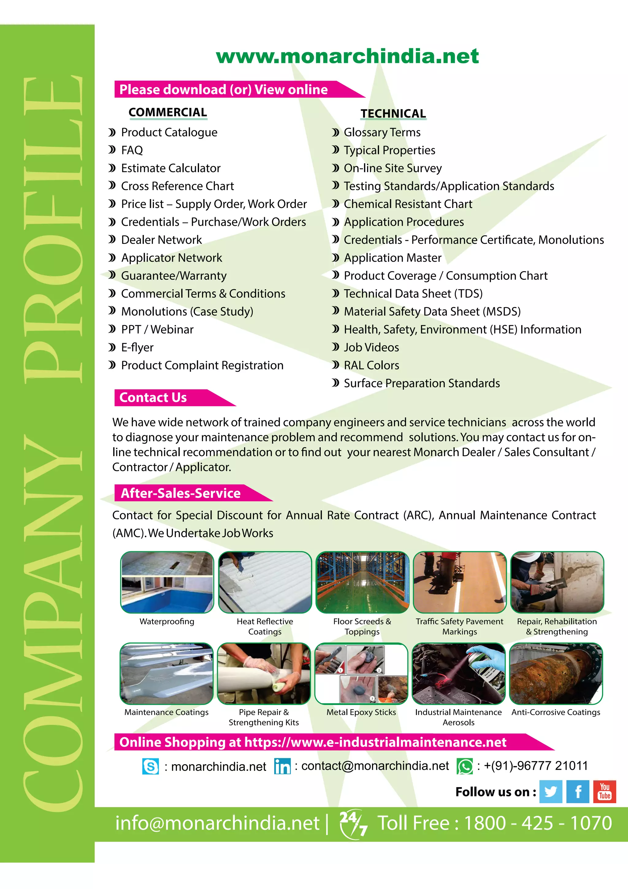 Monarch Company Profile | PDF