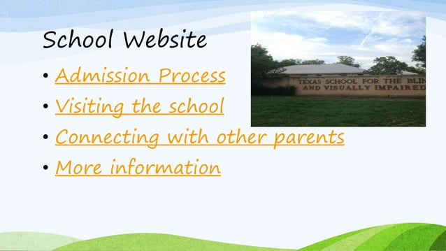 Visual Impairment Information and Teaching Strategies | PPTX