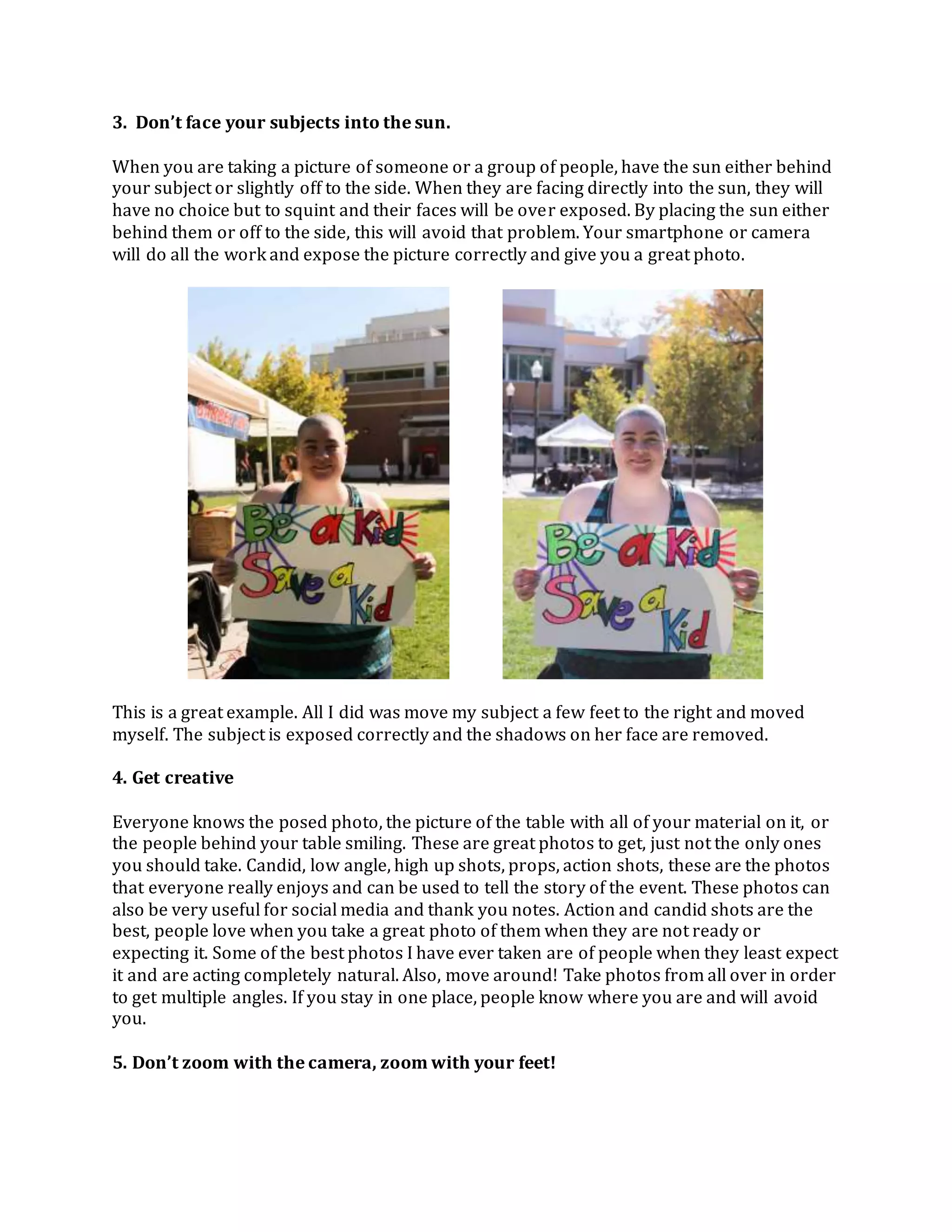 5 Photo Tips | DOCX