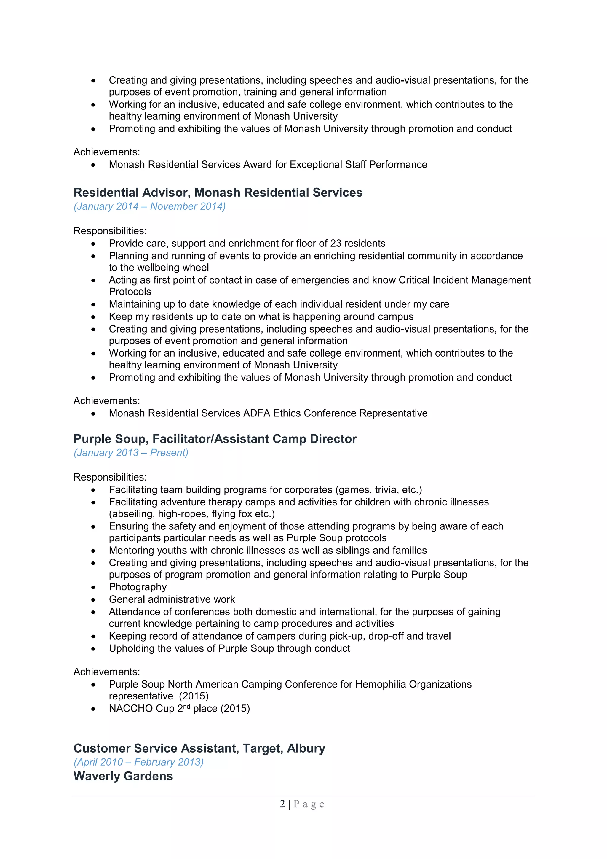 Ben Inglis CV 2016 | PDF