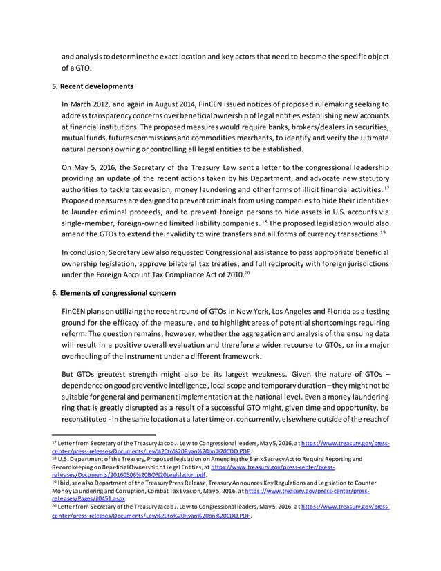 Geographic Targeting Orders | PDF