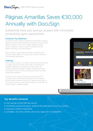 CaseStudy_Paginas Amarillas_A4_EMEA | PDF | Desktop Publishing | Computer Software and Applications
