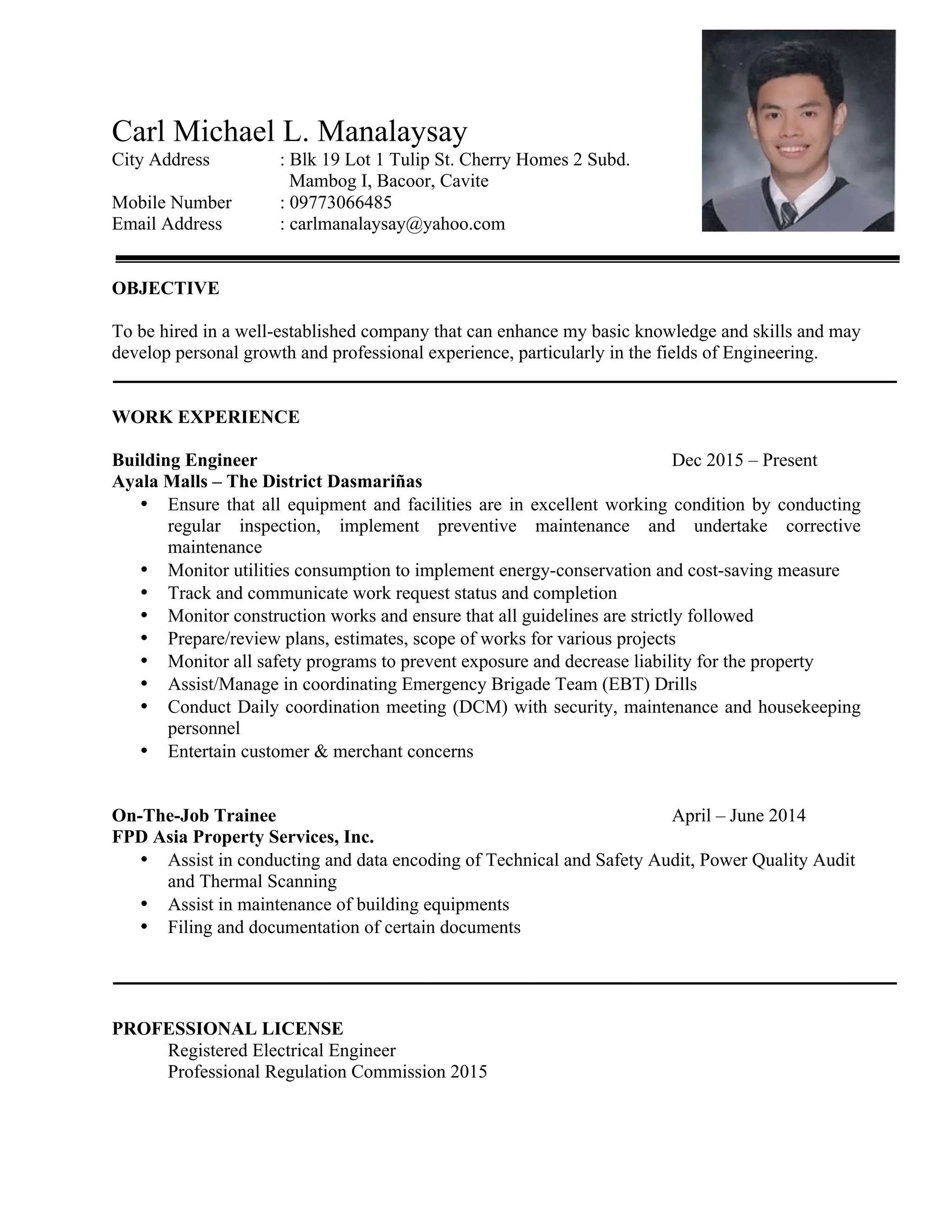 CV_MANALAYSAY_CARL | PDF