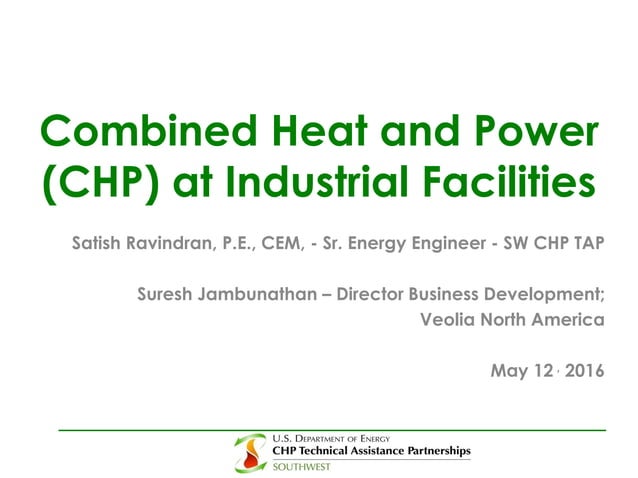 CHP and Industrial Applications-FINAL | PDF | Power and Energy Industry ...