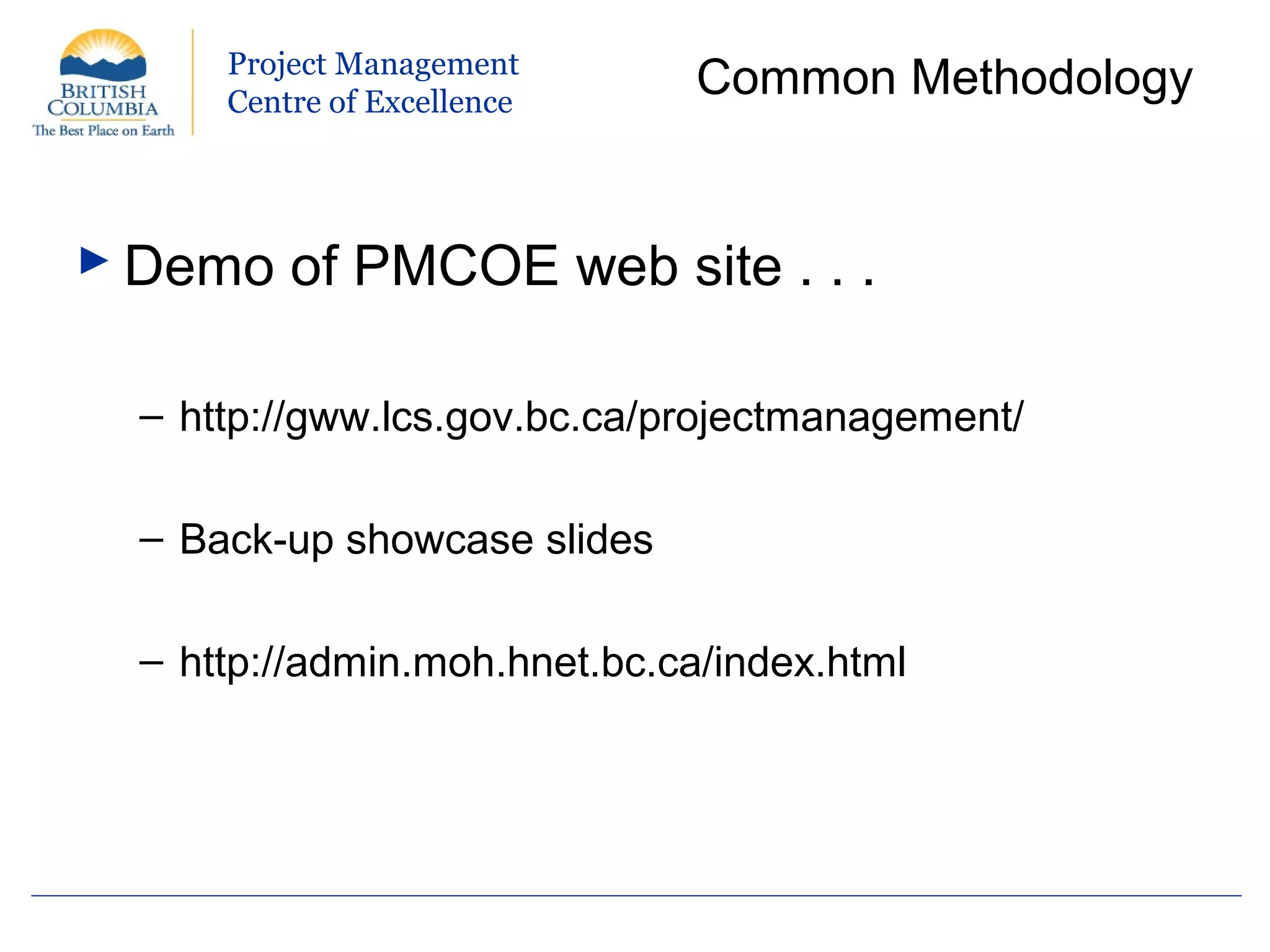 PMCOE Overview for IIBA | PPT