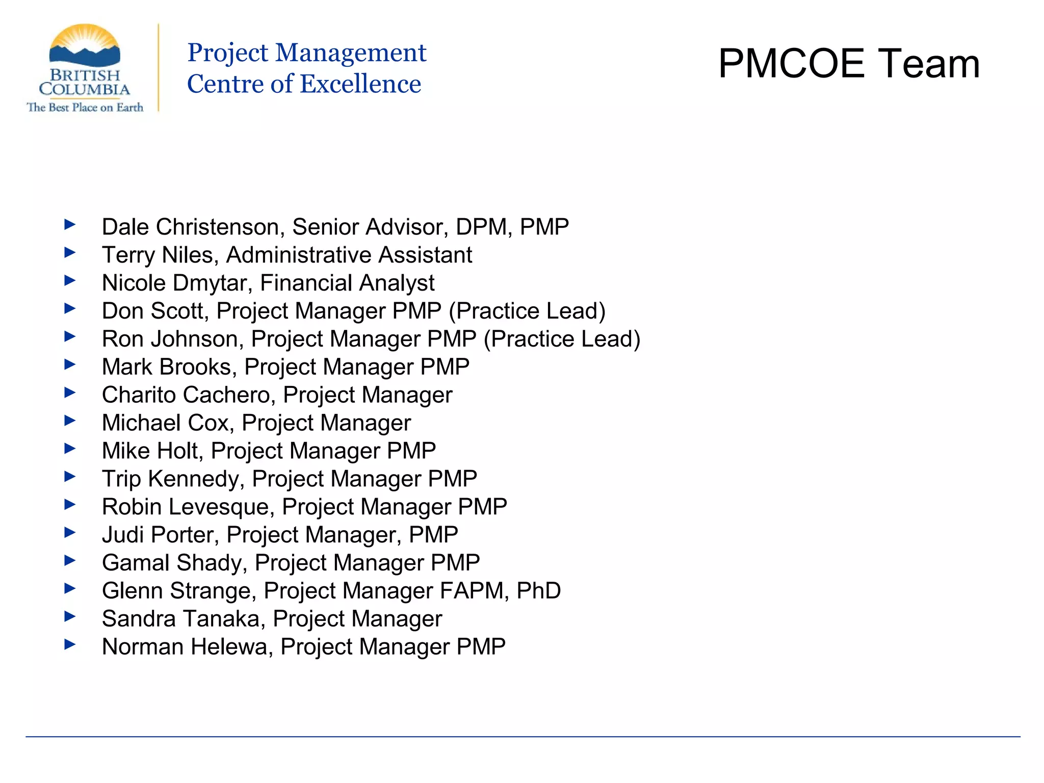 PMCOE Overview for IIBA | PPT