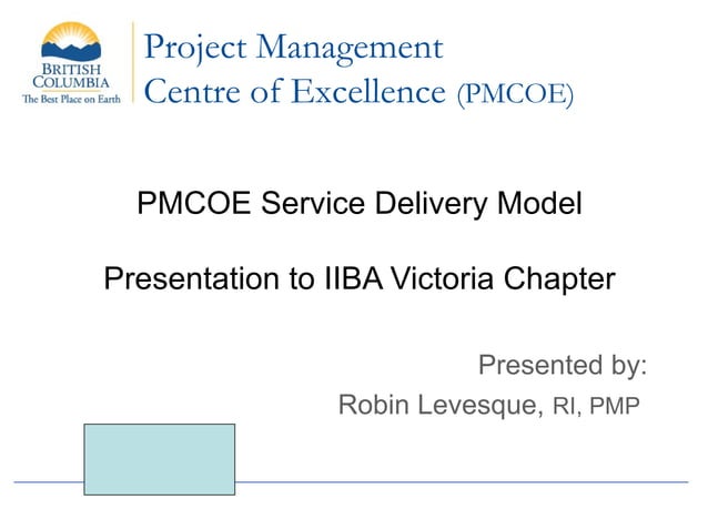 PMCOE Overview for IIBA | PPT