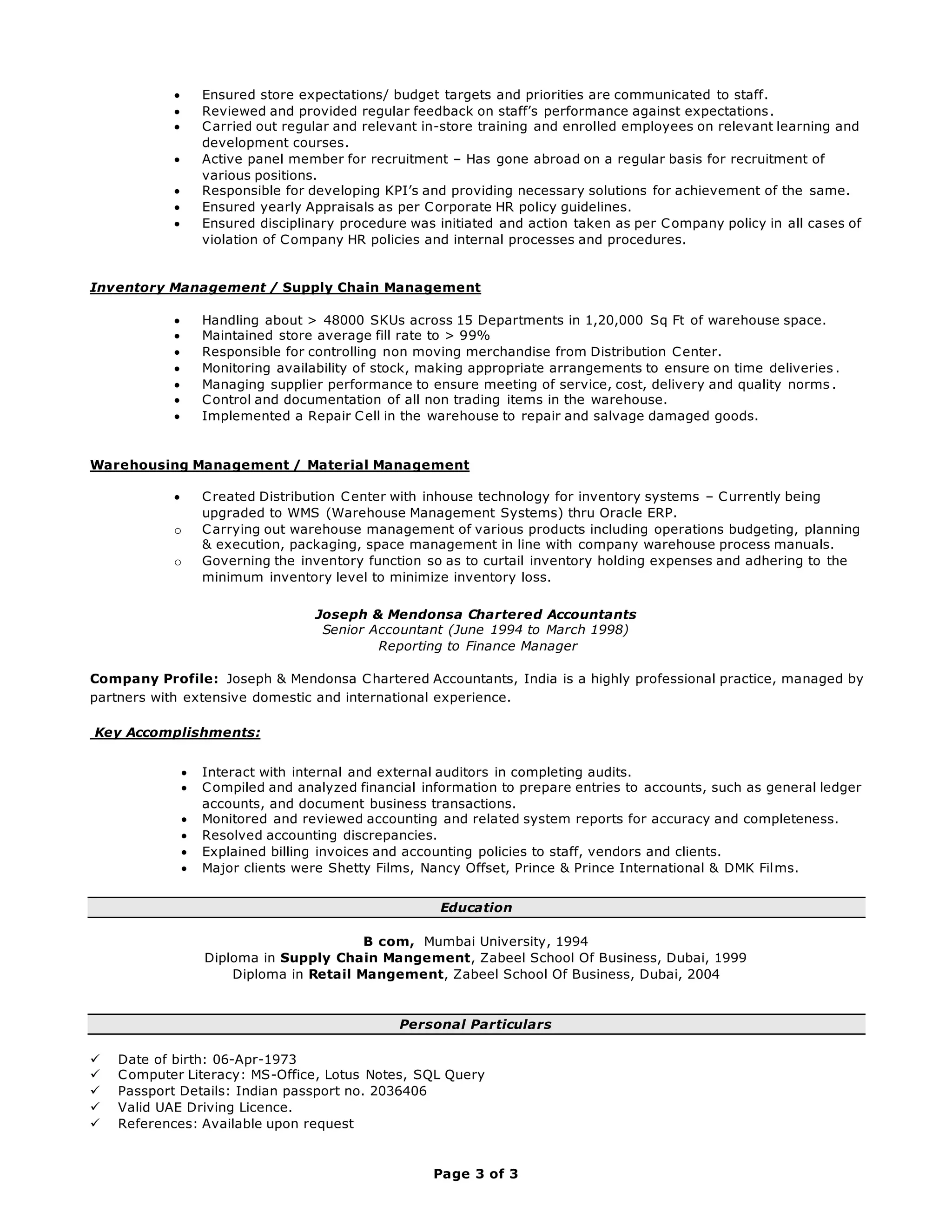 Murali resume_July2016 | DOCX