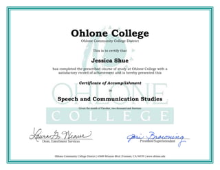Speech & Communication Studies | PDF | College Education | Education