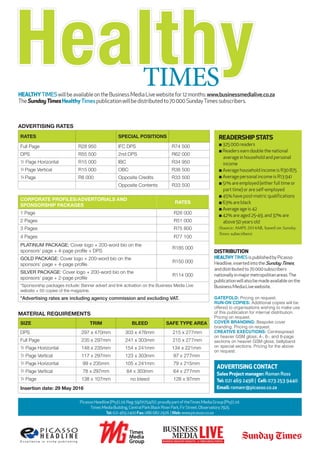 Healthy Times (Sunday Times) | PDF