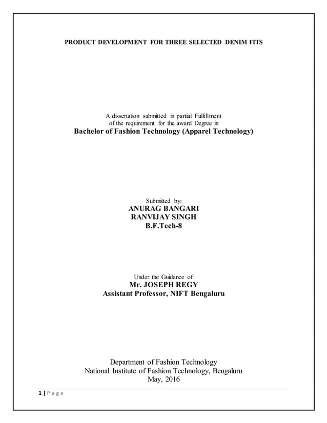 Graduation Project Report | DOCX | Women\'s Clothing | Women\'s Fashion