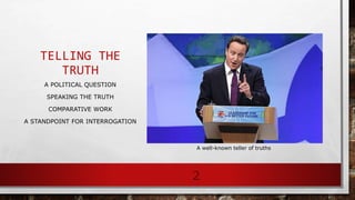 Modalities of Truth Telling | PPTX